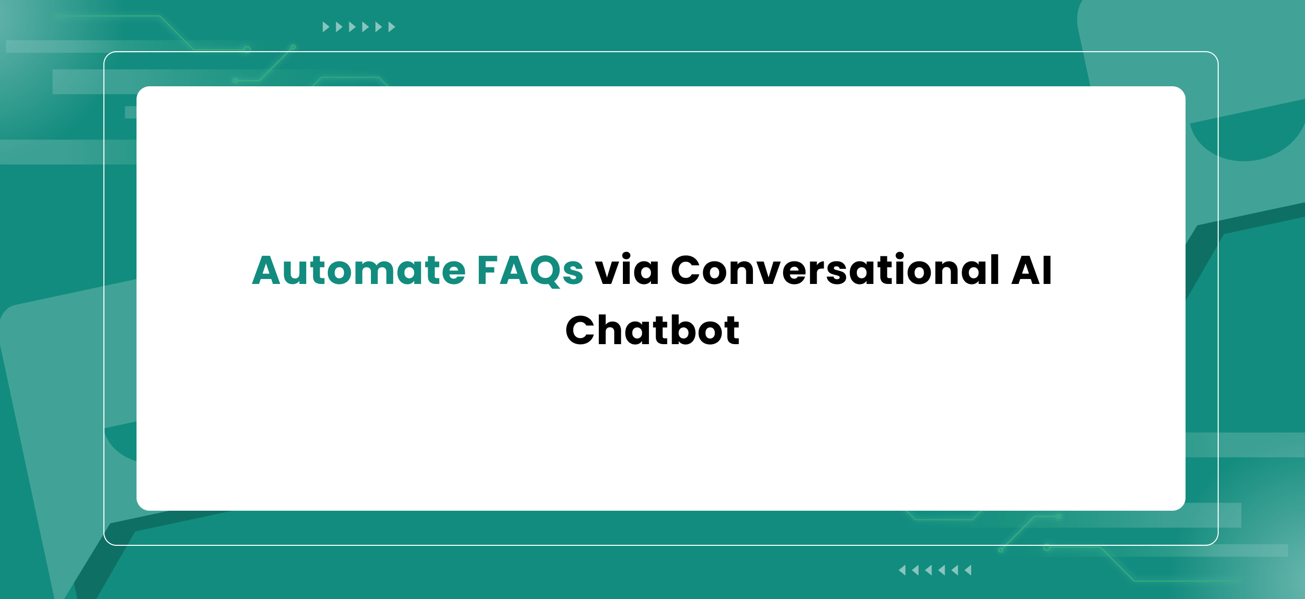 Automate Faqs Via Conversational Ai Chatbot Makerobos™
